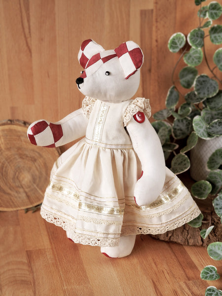 Patchwork bear sewing pattern tutorial – My Fabric Heaven