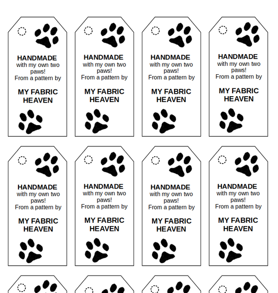 Handmade Label Tag PDF Printable – My Fabric Heaven