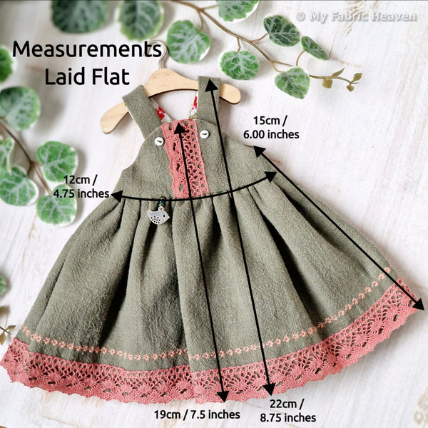 Doll pinafore dress PDF sewing pattern tutorial – My Fabric Heaven