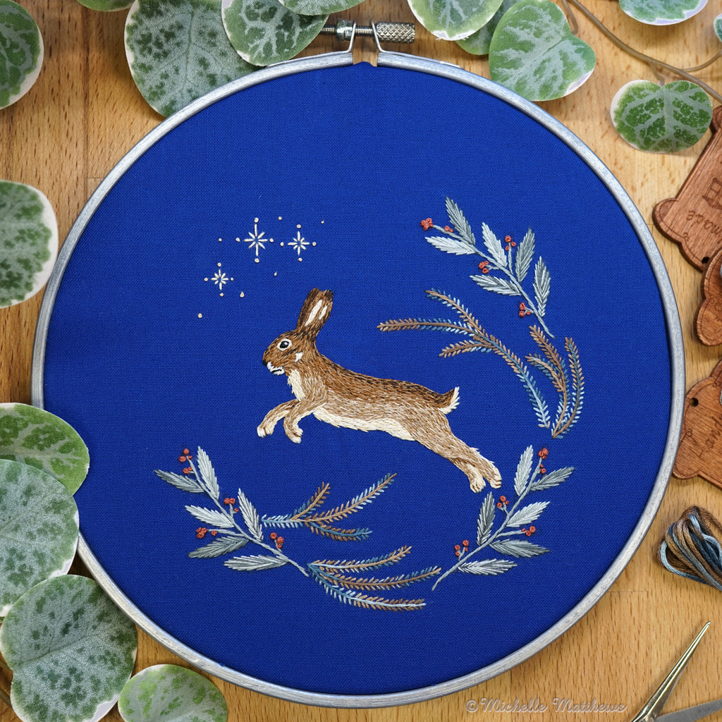Hare PDF Embroidery Pattern & Video Tutorial – My Fabric Heaven